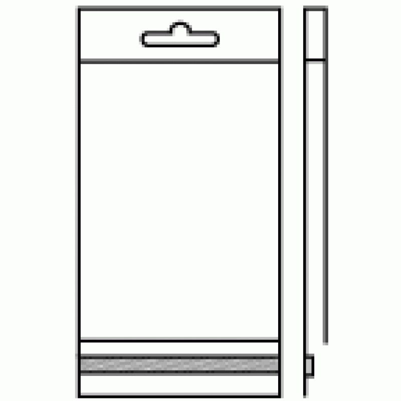 315mm x 315mm + Lip Header Display Bags with Reinforced White Euroslot ...