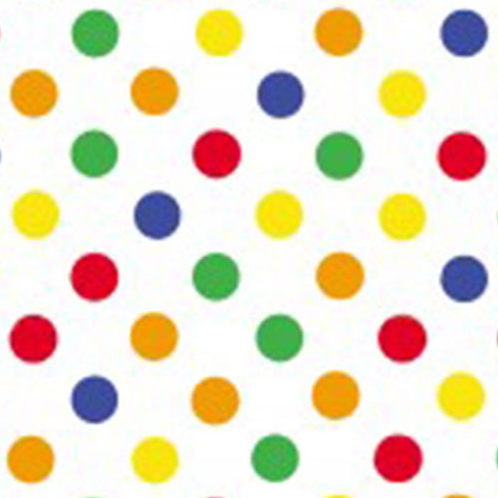 Dots & Spots - Primary Dots 18gsm Tissue Paper 20 x 30" 500 x 750mm ...